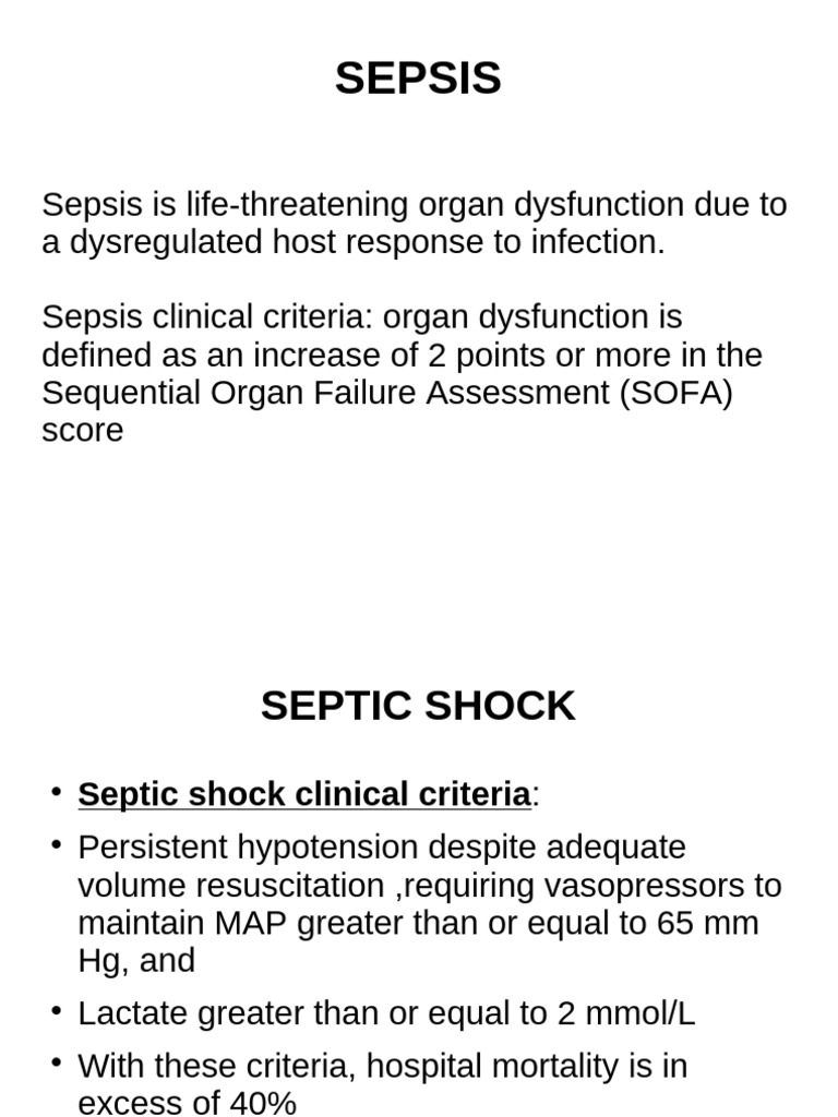 Sepsis | PDF