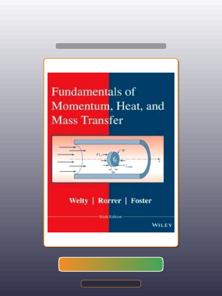 Fundamentals of Momentum Heat and Mass Transfer 6th Edition Unlocked ...
