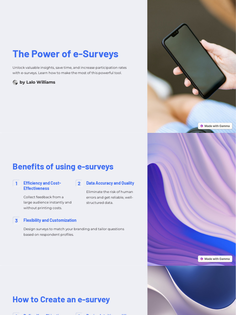 S10 The Power of e Surveys | PDF | Information Science | Communication