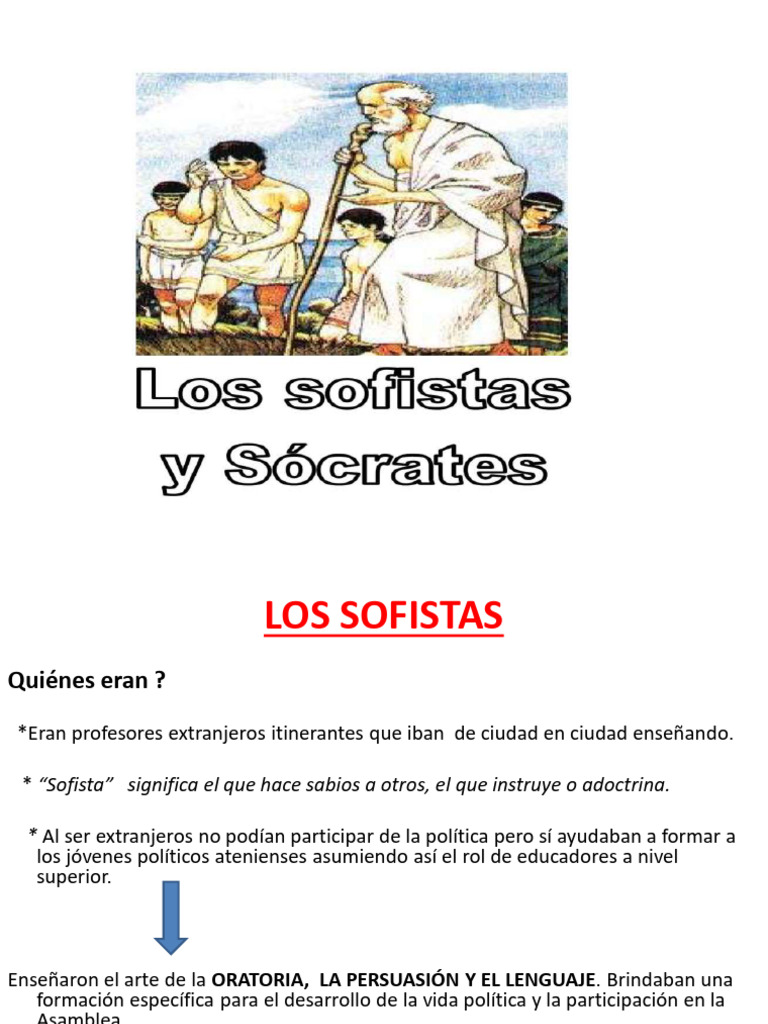 Los Sofistas y Sócrates: Educación y Oratoria | PDF | Sócrates