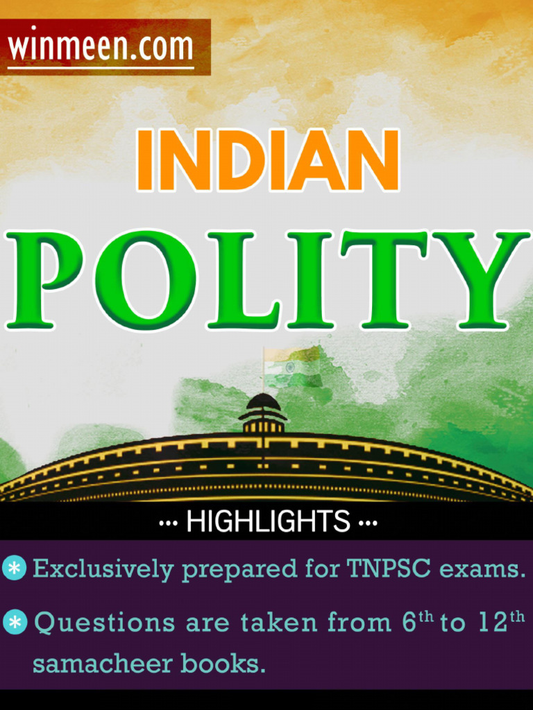 Indian Polity Overview and Structure | PDF | Legislature | Government ...