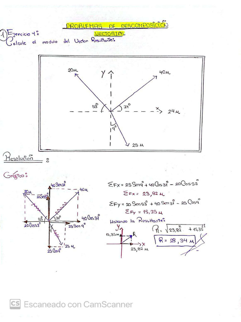 Angelina Idrogo PC Ejercicios Vectoriales | PDF