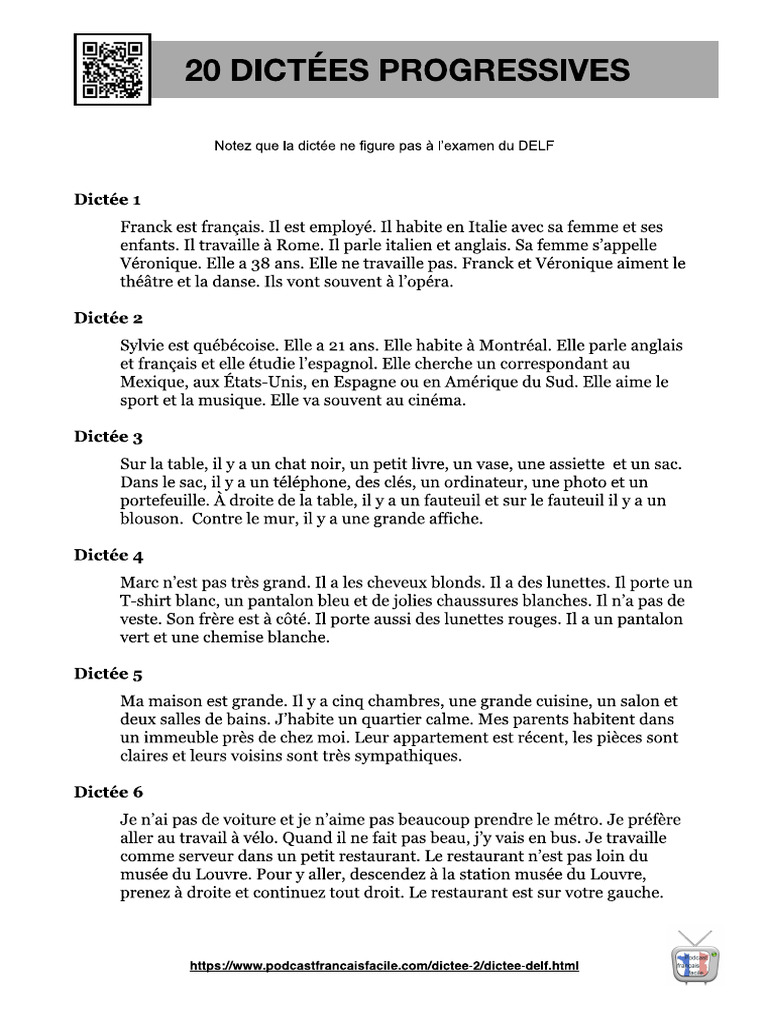Dictées | PDF