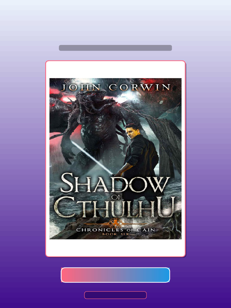 Shadow of Cthulhu Lovecraftian Mythical Fantasy Chronicles of Cain Book ...