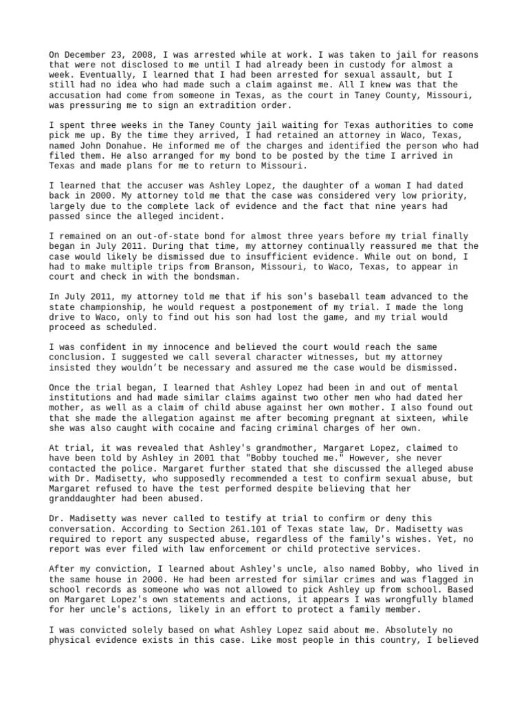 Bobby Buckner 3-16-25 Letter | PDF | Prosecutor | Misconduct