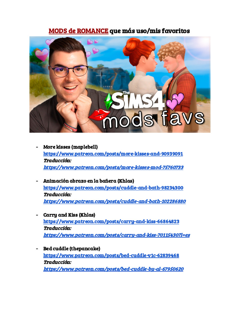 MODS de ROMANCE Que Más Uso-Mis Favoritos | PDF