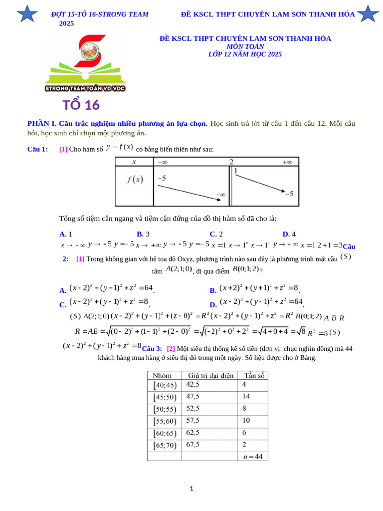 TỔ-16-ĐỢT-15-ĐỀ-KSCL-LỚP 12-THPT-CHUYÊN-LAM-SƠN-THANH-HÓA-2025 | PDF