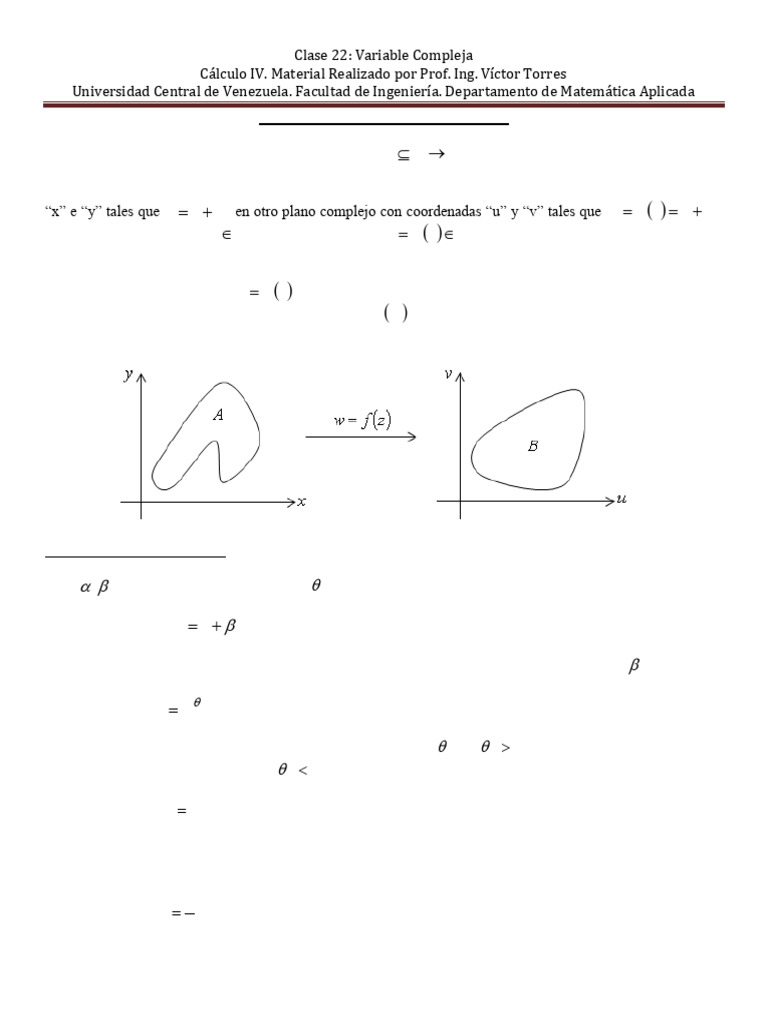 Clase 7 - Variable Compleja | PDF | Rotación | Número complejo
