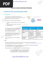 Nucleic Acids and Protein Synthesis | PDF | Translation (Biology) | Dna