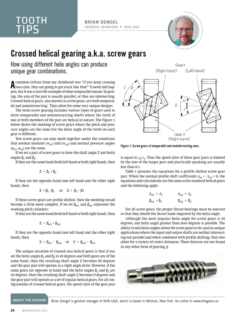 How Using Different Helix Angles Can Produce Unique Gear Combinations ...