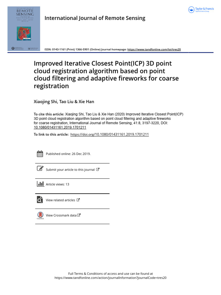 Improved Iterative Closest Point (ICP) 3D Point Cloud Registration Algorithm Based On Point ...