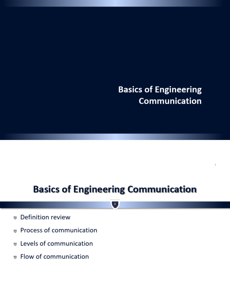 GET 224 Basics of Engineering Communication | PDF | Communication | Information