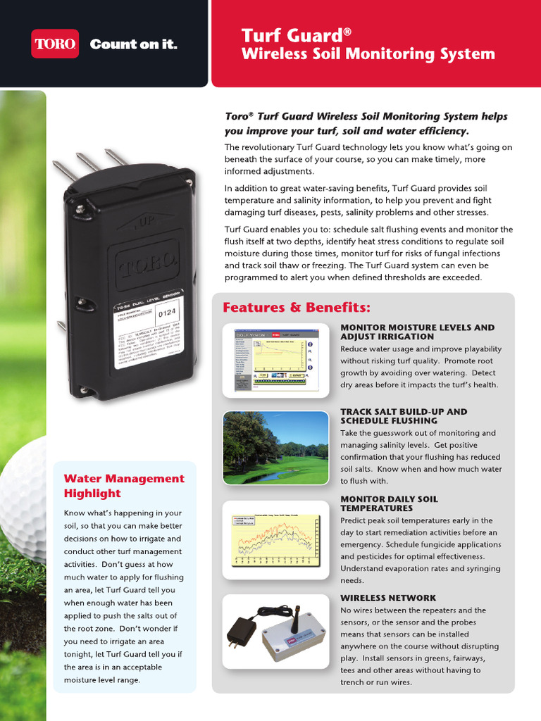 Toro Turfguard Sellsheet Oct2014 Final Lowres | PDF | Sensor