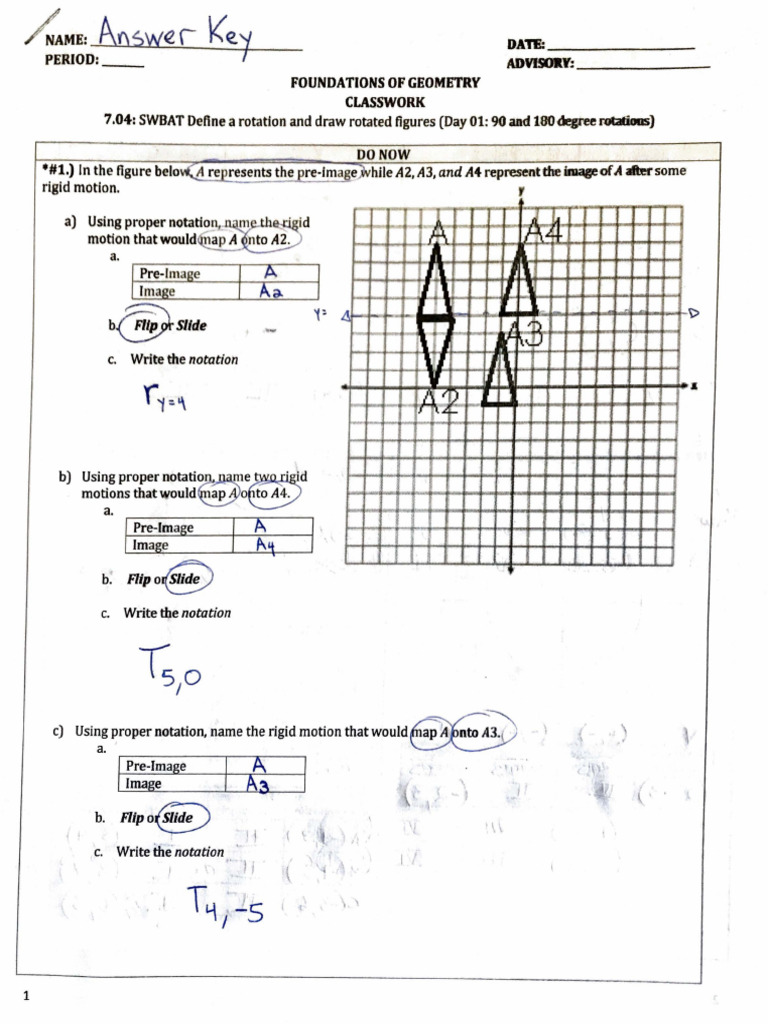 Understanding Rotations in Geometry | PDF | Euclidean Geometry | Graph ...