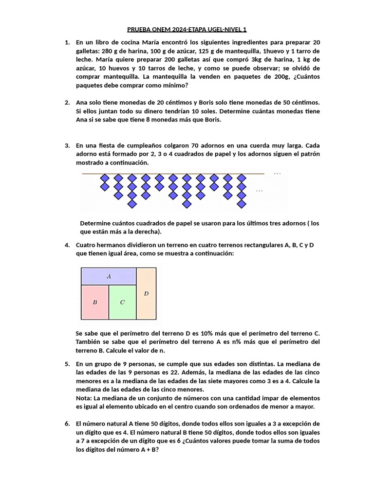 PRUEBA ONEM 2024-Silvia Campos - Nivel 1 Etapa UGEL | PDF