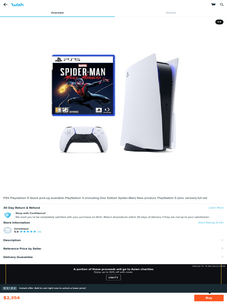 PS5 Playstation 5 Quick Pick-Up Available PlayStation 5 (Including Disc ...