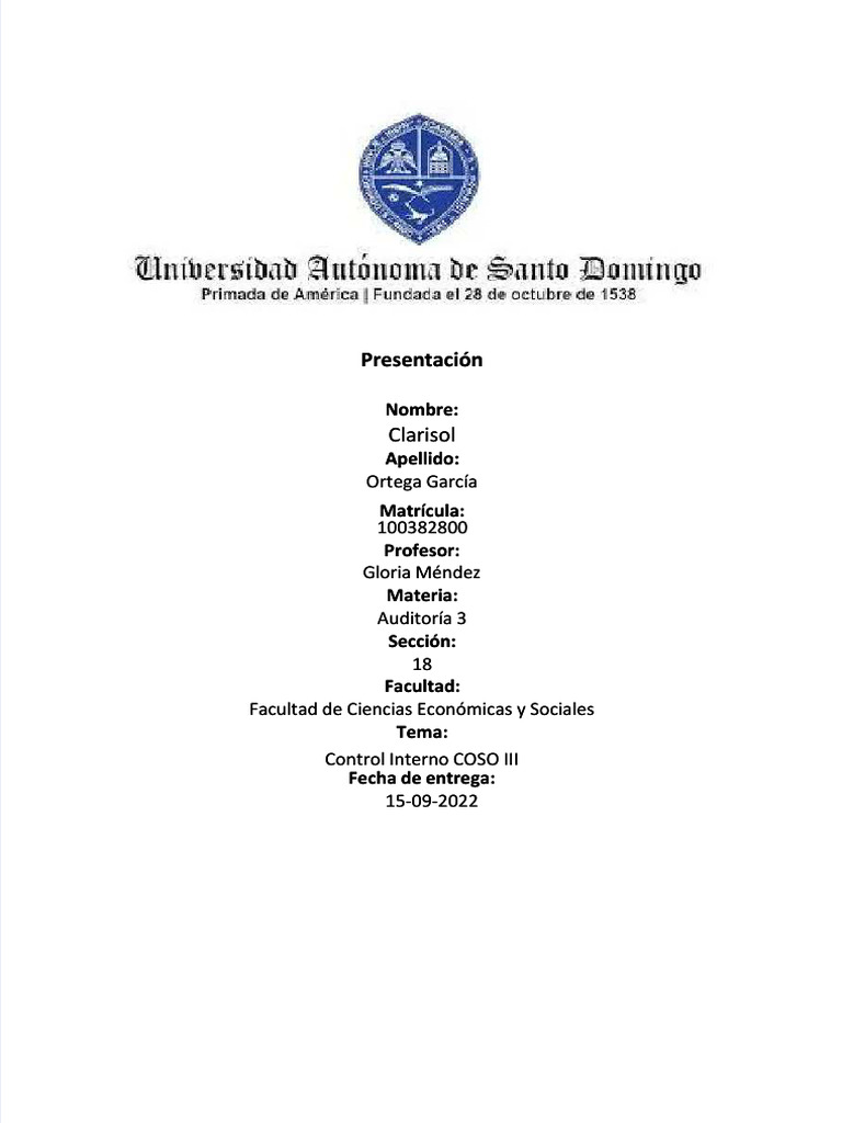 Presentación Presentación: Clarisol Clarisol | PDF
