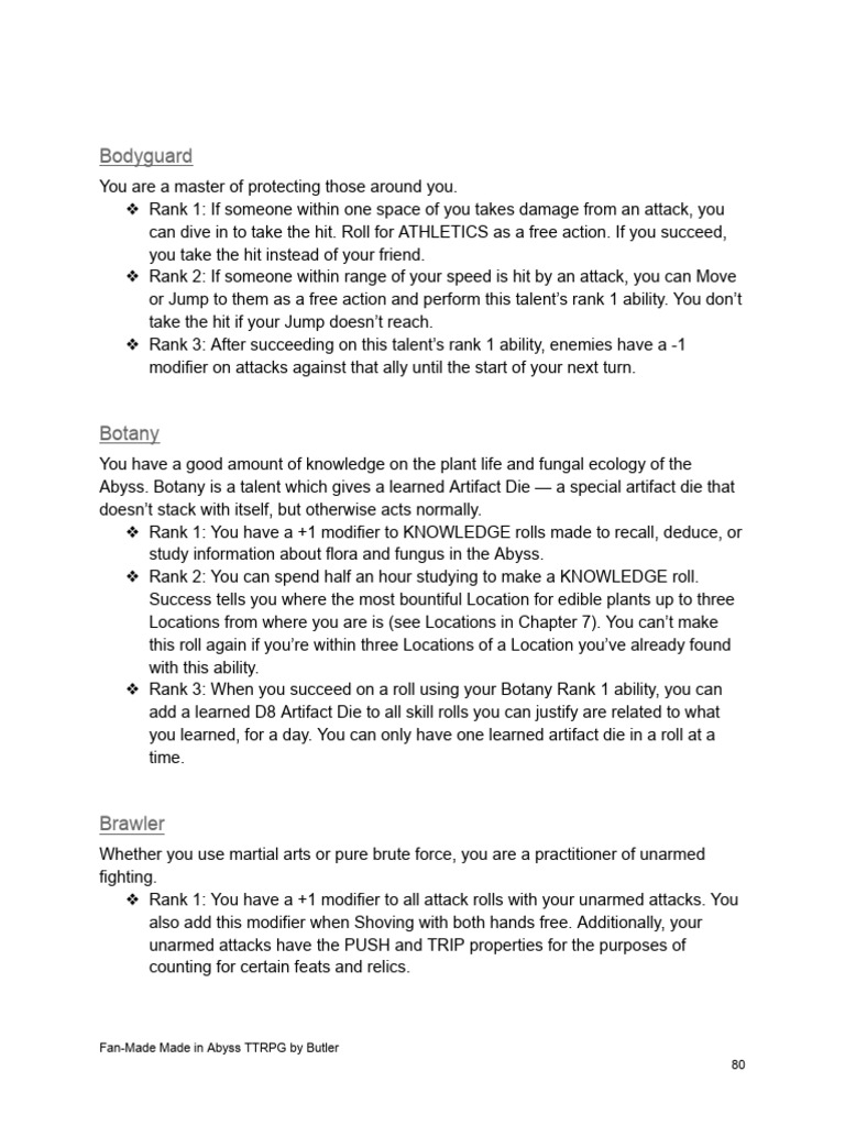 (v0.3.7 PUBLIC) Made in Abyss TTRPG - Delver's Handbook-Pages-5 | PDF ...