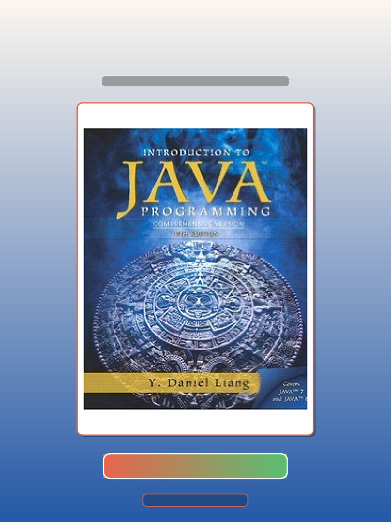 Intro To Java Programming Comprehensive Version 10th Edition Unlocked ...