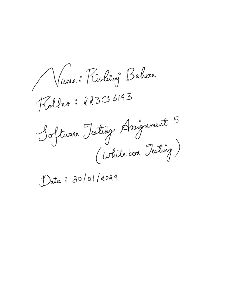 Nit Rourkela White Box Testing Software Testing | PDF | Applied ...