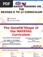 Matatag Curriculum IDF Overview | PDF | Instructional Design | Learning