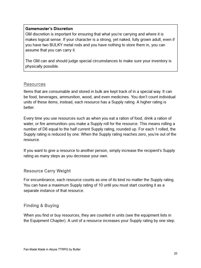(v0.3.7 PUBLIC) Made in Abyss TTRPG - Delver's Handbook-Pages-2 | PDF ...