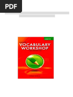 Vocabulary Workshop - Level C - Unit 4 Key | PDF