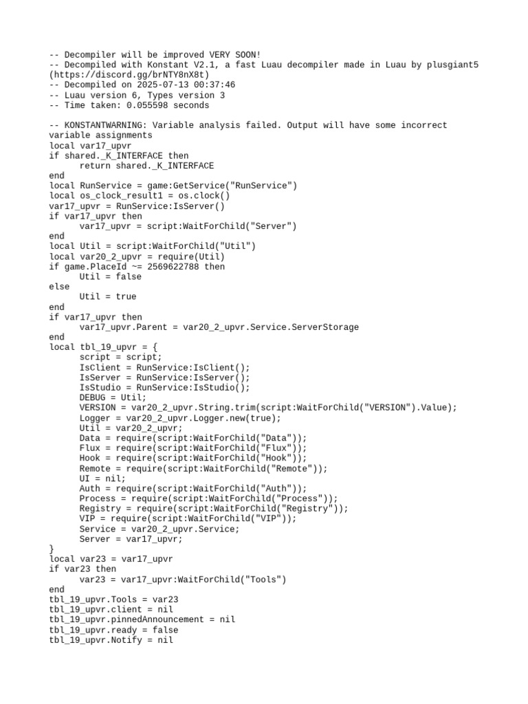 9582873717.ModuleScript - Kohl's Admin Source - Source | PDF | Computer ...