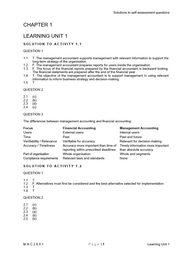 Mac2601 Learning Unit 1 Solution | PDF | Corporate Social ...