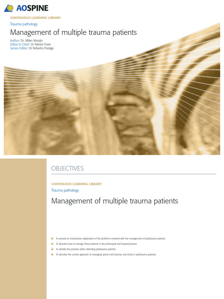 Management of Multiple Trauma Patient New | PDF | Major Trauma ...