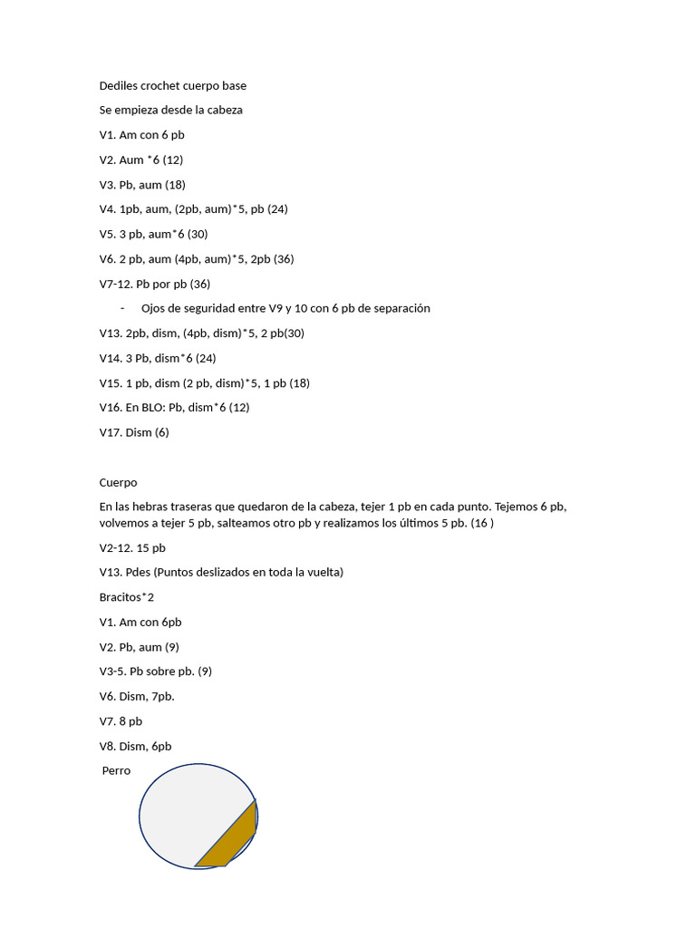 Dediles Crochet Cuerpo Base | PDF