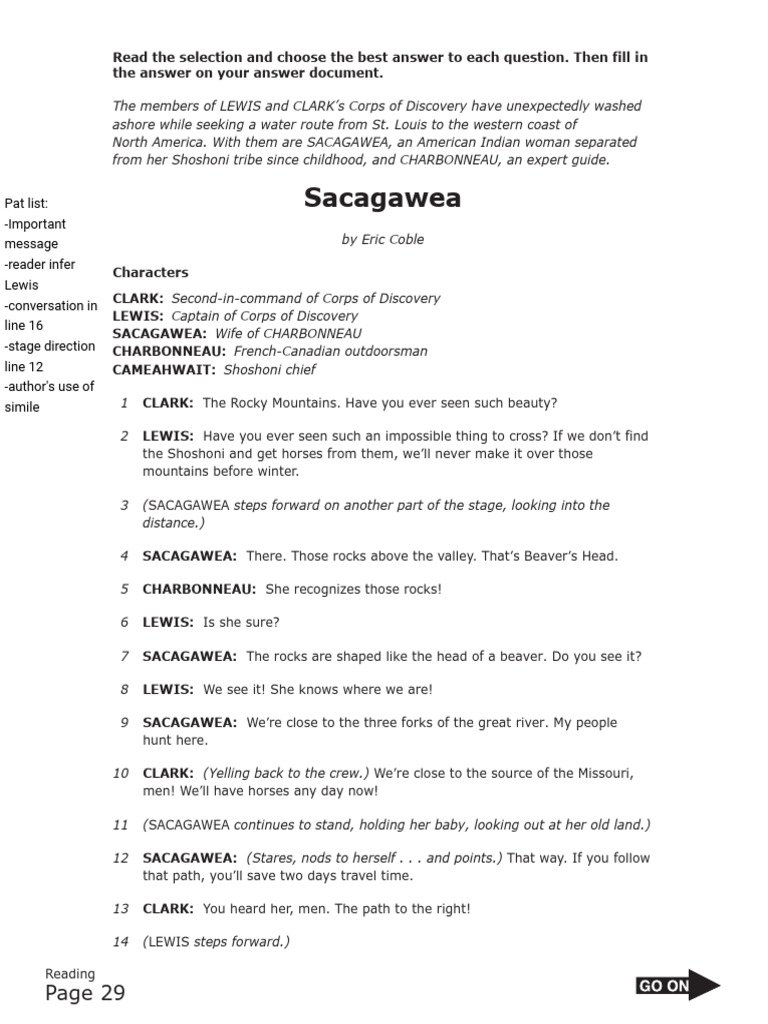 Bryson-Joseph Decuir - Sacagawea Drama | PDF | Sacagawea | Lewis And ...