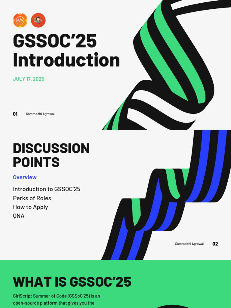 GSSOC'25 Introduction | PDF