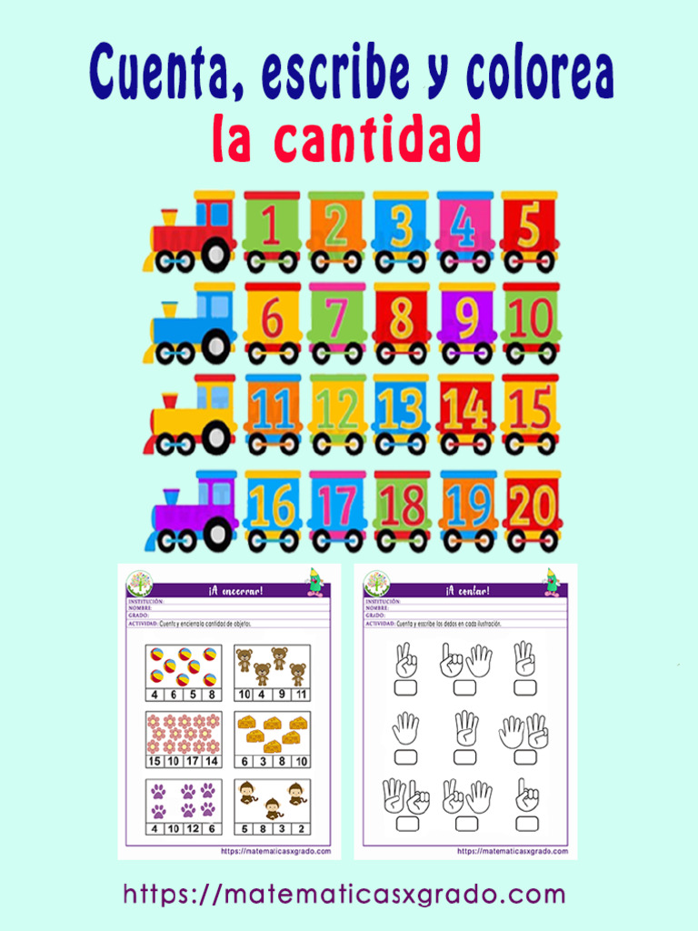 Cuenta y Escribe La Cantidad | PDF