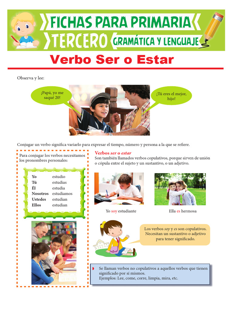 Verbo-Ser-o-Estar | PDF | Verbo | Pronombre