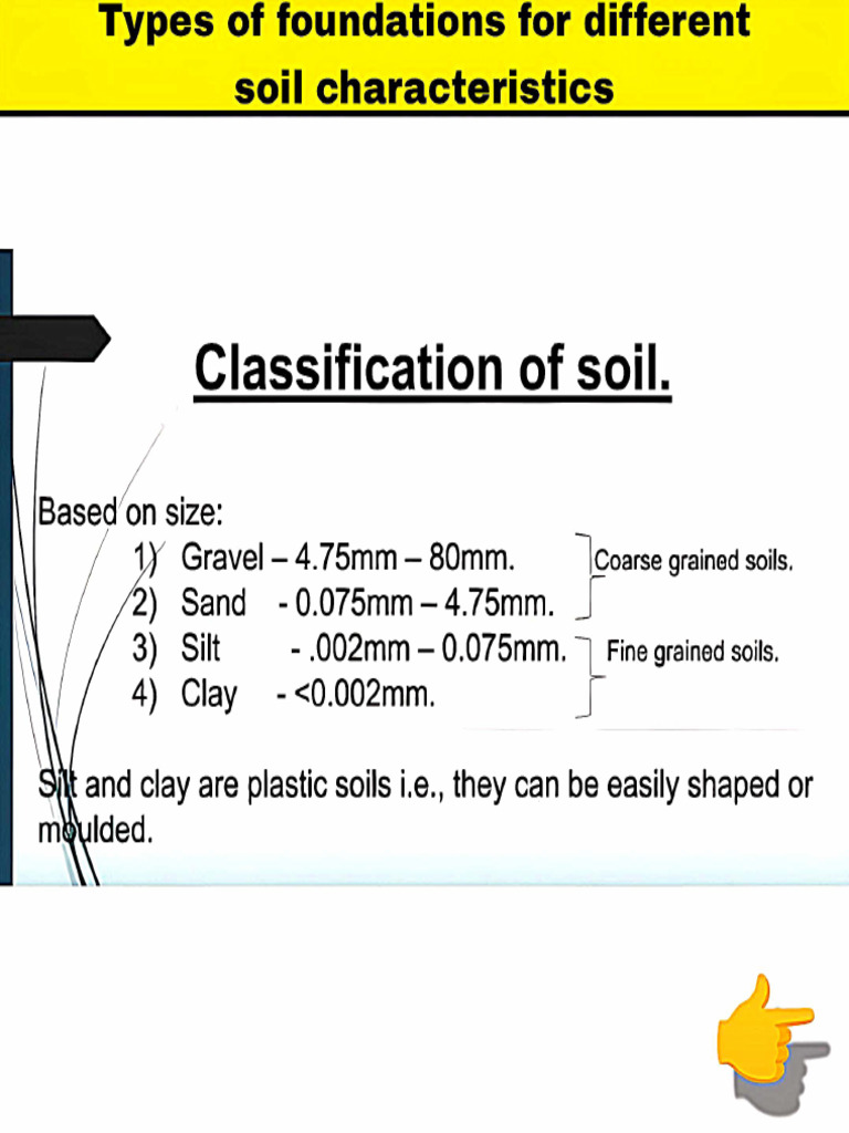 Types of Foundations For Different Soil Characteristics | PDF