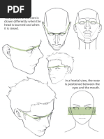 Tim Burton Style Self-Portrait Directions | PDF | Pencil | Eyebrow