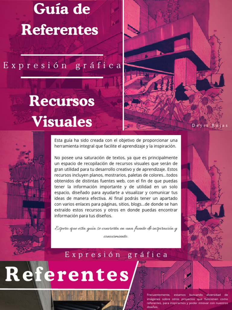 Guía de Recursos Visuales y Referentes Arquitectónicos | PDF | Color ...