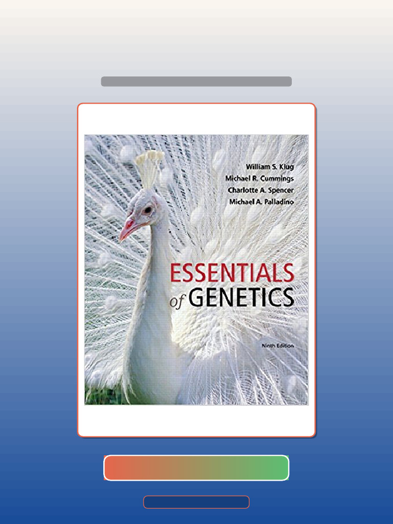 Essentials of Genetics 9th Edition Klug Unlocked Test Bank | PDF | Learning