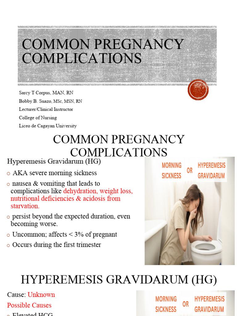 Common Pregnancy Complications | PDF | Kidney | Clinical Medicine