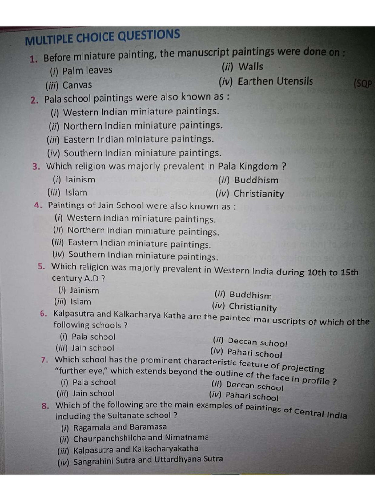 Sample MCQ | PDF
