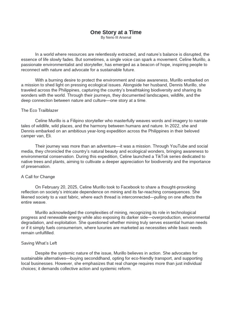 Scitech Arsenal Celine Murillo | PDF | Nature | Environmentalism
