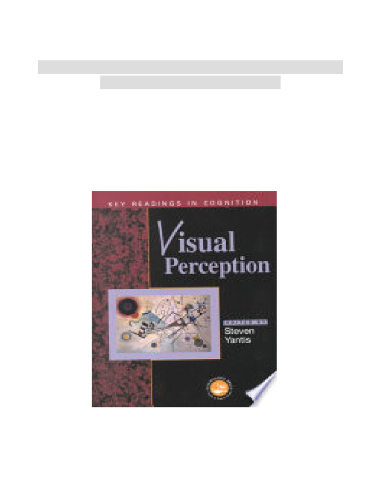 Visual Perception Key Readings 1st Edition Steven Yantis Download | PDF ...
