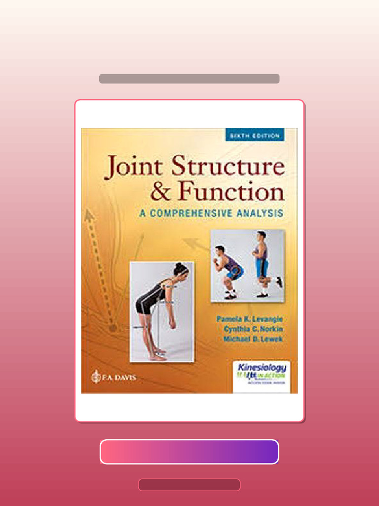 Joint Structure And Function A Comprehensive Analysis 6th Edition 5226