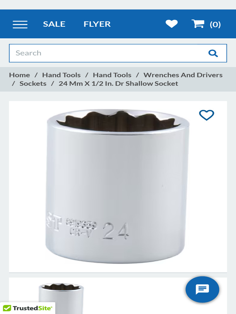 24 MM X 12 In. DR Shallow Socket | PDF