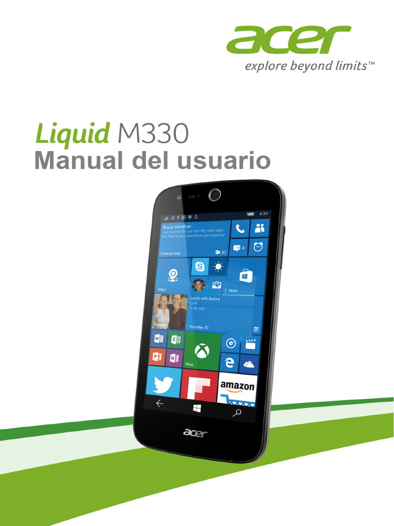 Manual de usuario Acer Liquid M330 | PDF | Servicio de Mensajes ...