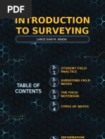 Surveying FIELD NOTEBOOK | PDF | Surveying | Compass