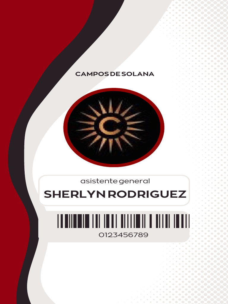 Identificación Credencial o Gafete Formal de Trabajo para Empresa ...