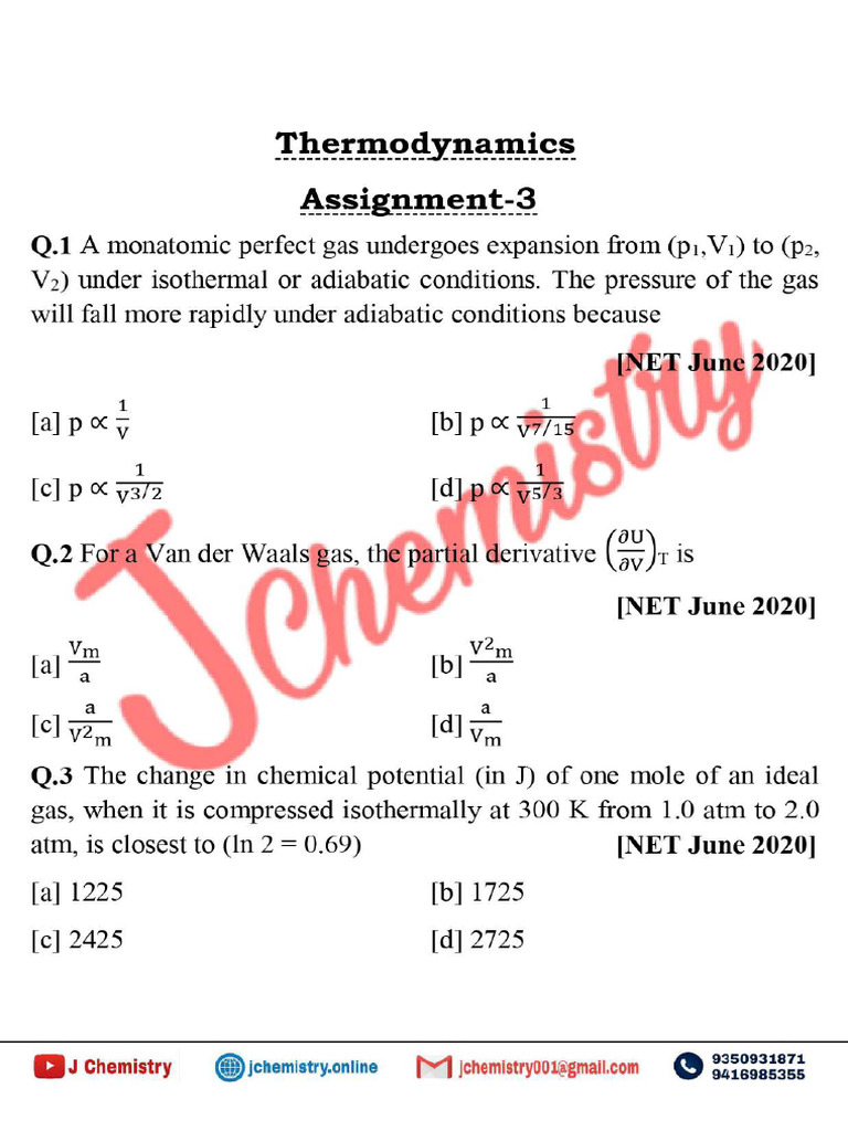 1644542-Thermo Assignment 3 | PDF