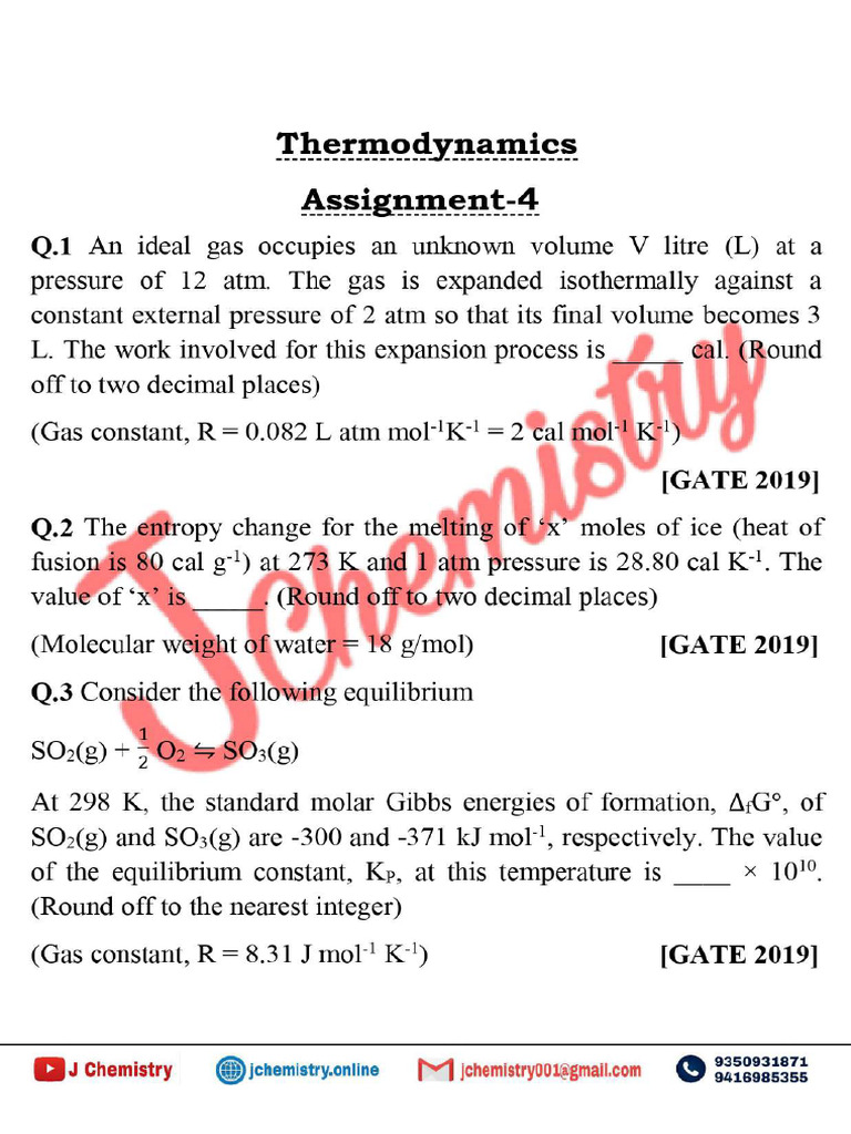 1644559-Thermo Assignment 4 | PDF